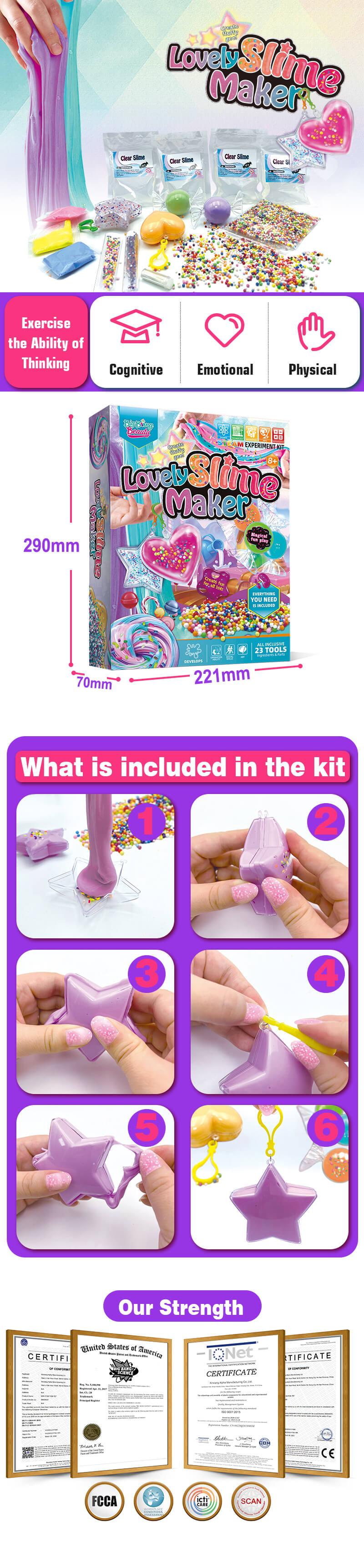 lovely slime maker kit Product on Alpha Manufacturing Ltd