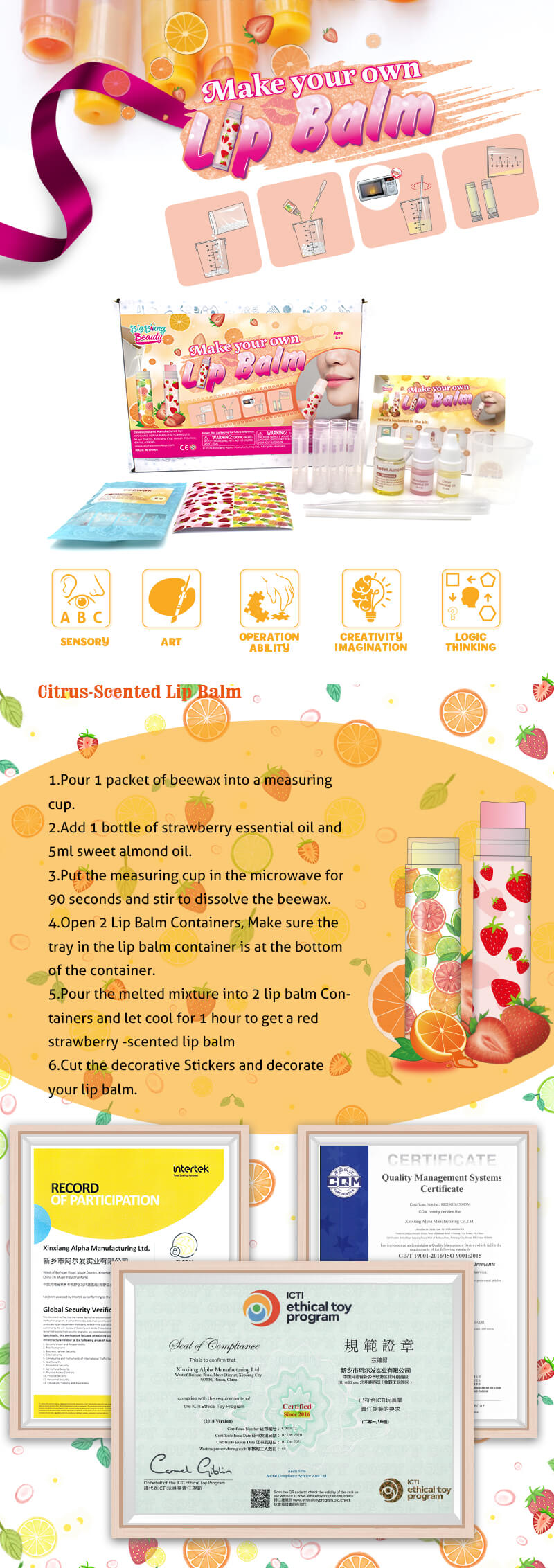 Make your own Lip Balm|make your own lip balm kit|art toy-Alpha science ...