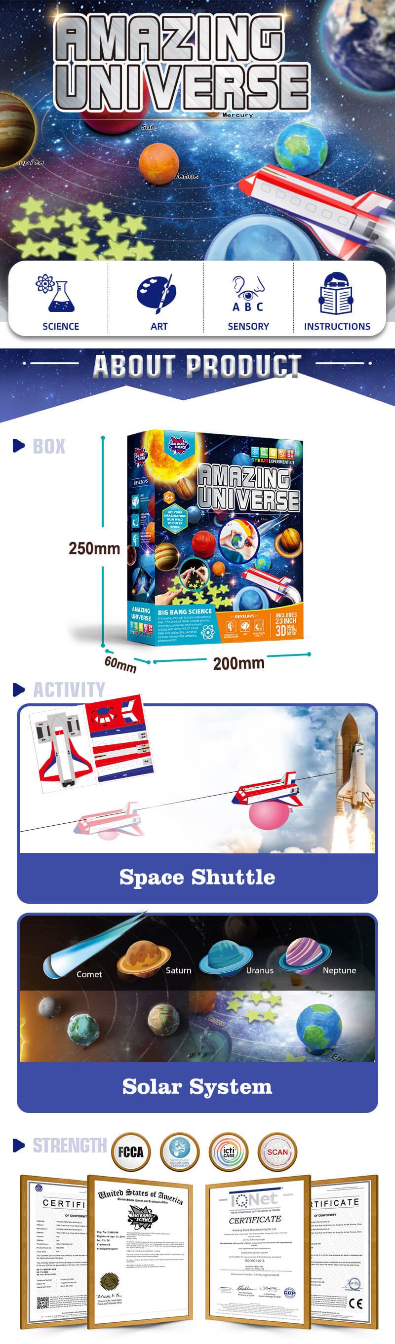Amazing Universe-New Arrivals|space science kit|space arts and crafts ...