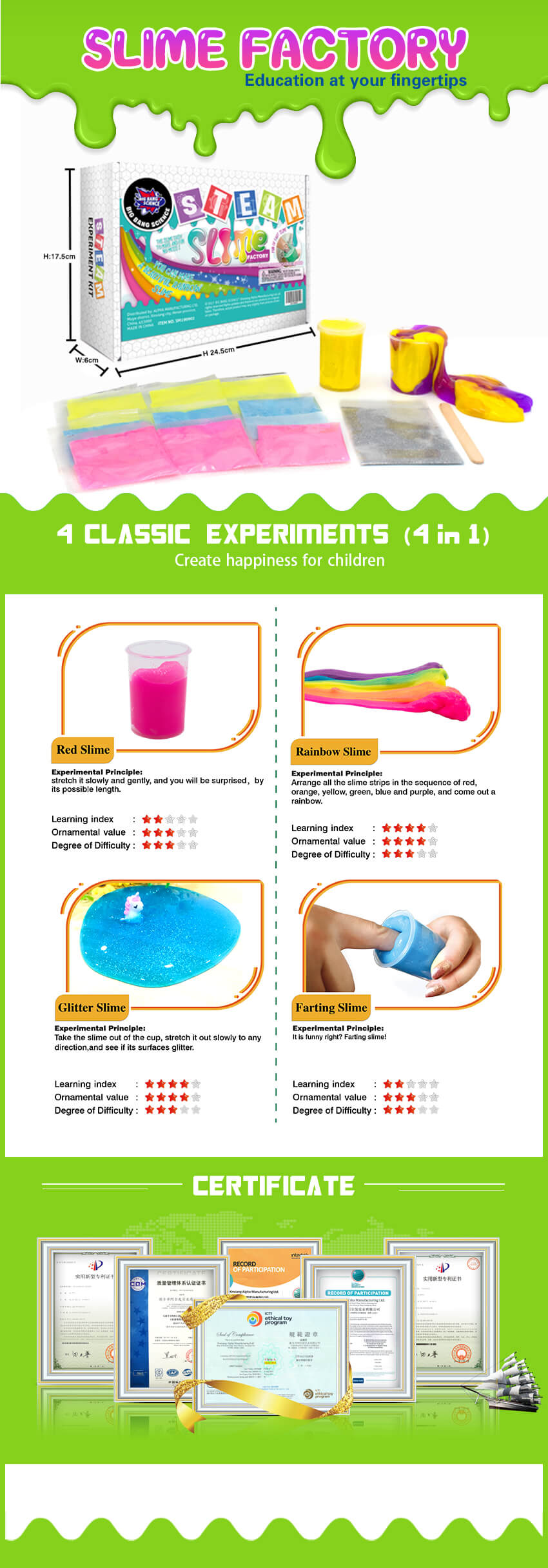 Slime Factory|diy toys for kids-Alpha science toys